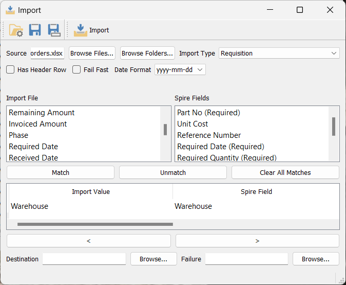 INVENTORY - Requisitions